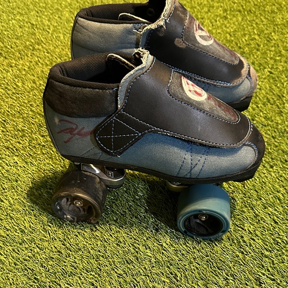 vnla | Shoes | Vintage Vnla Black And Blue Roller Shoes | Poshmark
